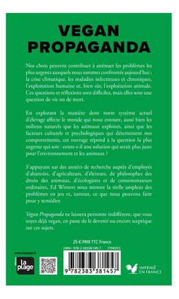 Vegan propaganda - - Ed Winters (EAN13 : 9782383382447) | Editions La Plage